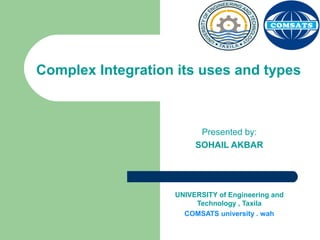 Complex integration its uses and types | PPT