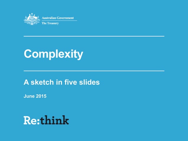 Complexity - a sketch in five slides | PPT