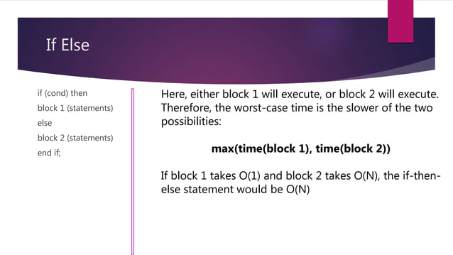 Complexity analysis - The Big O Notation | PPTX