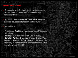 Complexity & Contradiction in Architecture | PPS