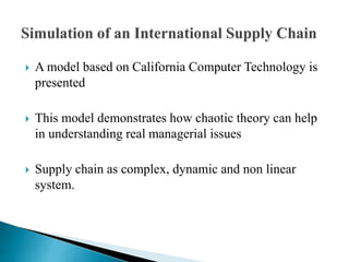 Chaos Theory And Strategy: Theory Application And Managerial ...