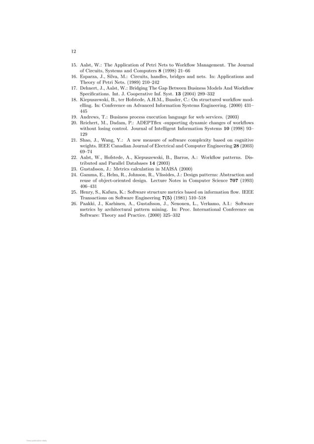 Complexity metrics for_business_process_models | PDF | Computer Software and Applications ...