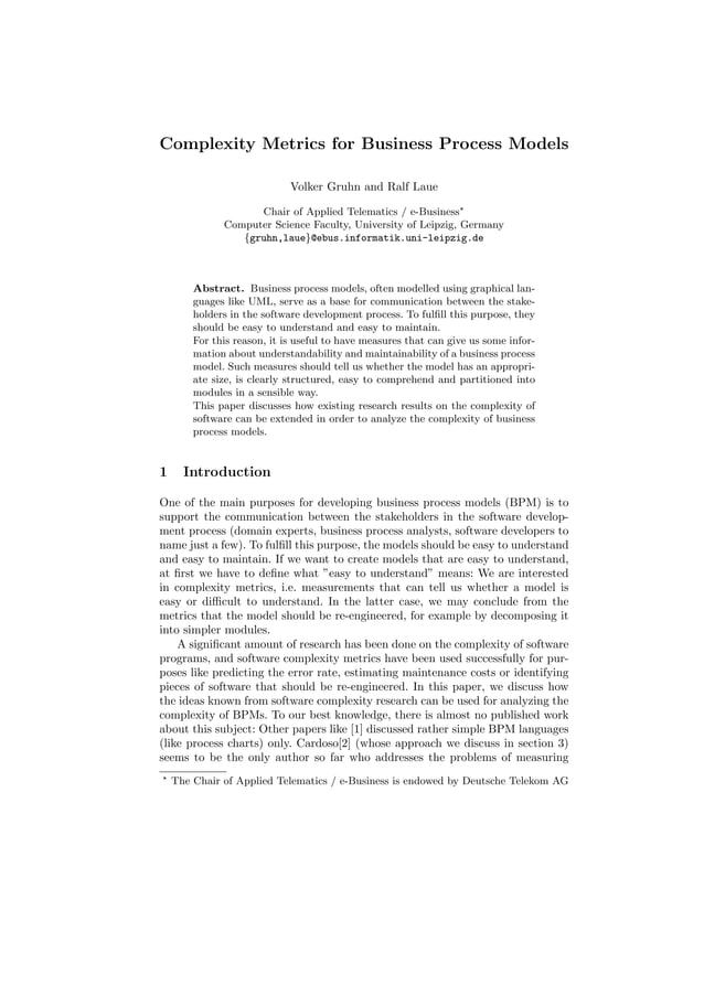 Complexity metrics for_business_process_models | PDF | Computer Software and Applications ...