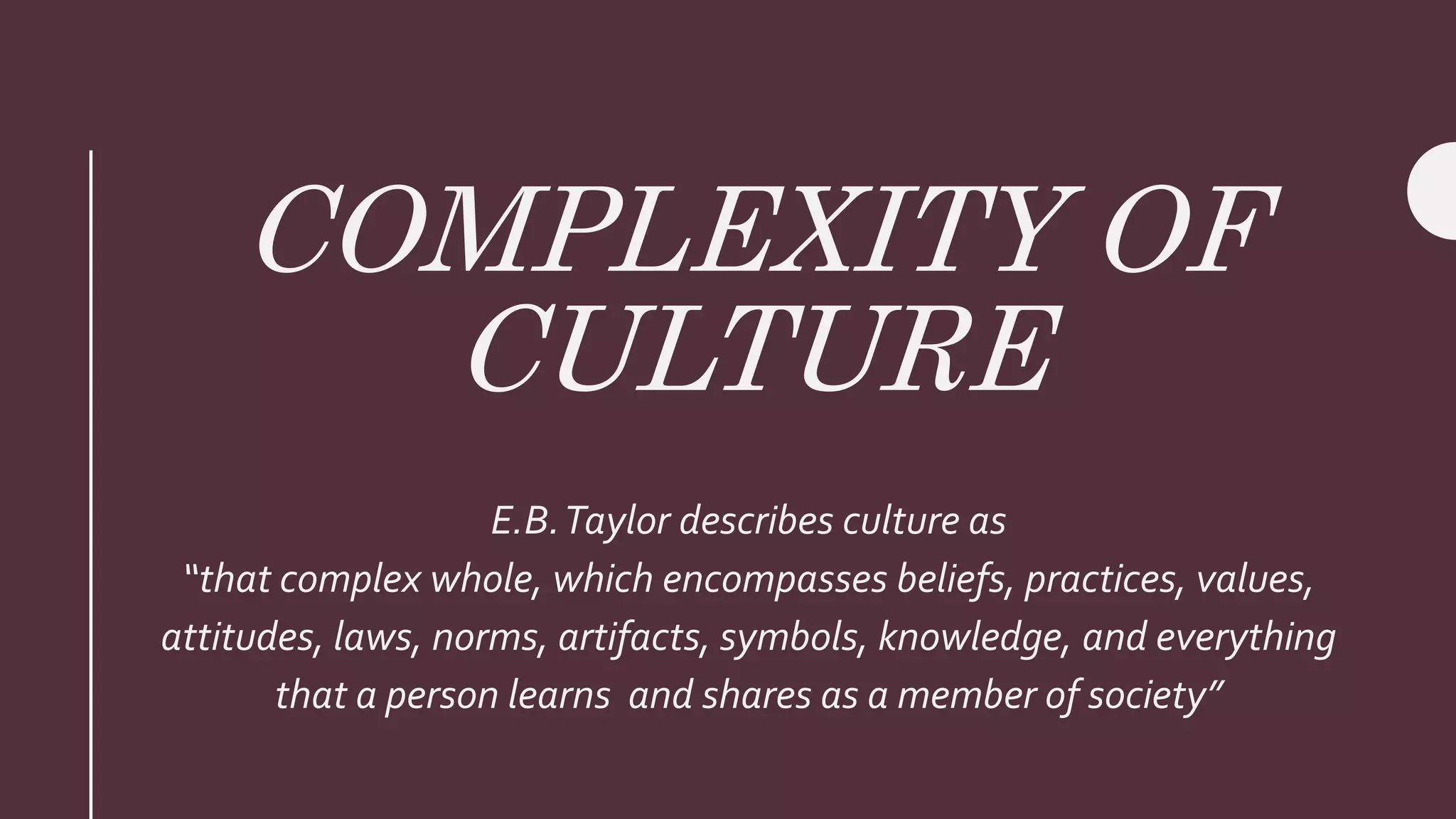 Complexity of Culture | PPTX