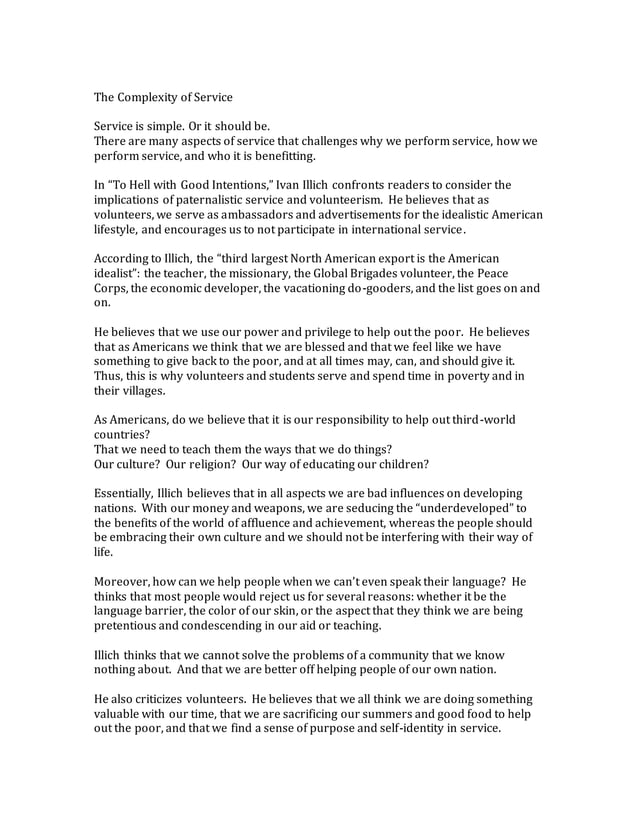 Complexity of service | PDF