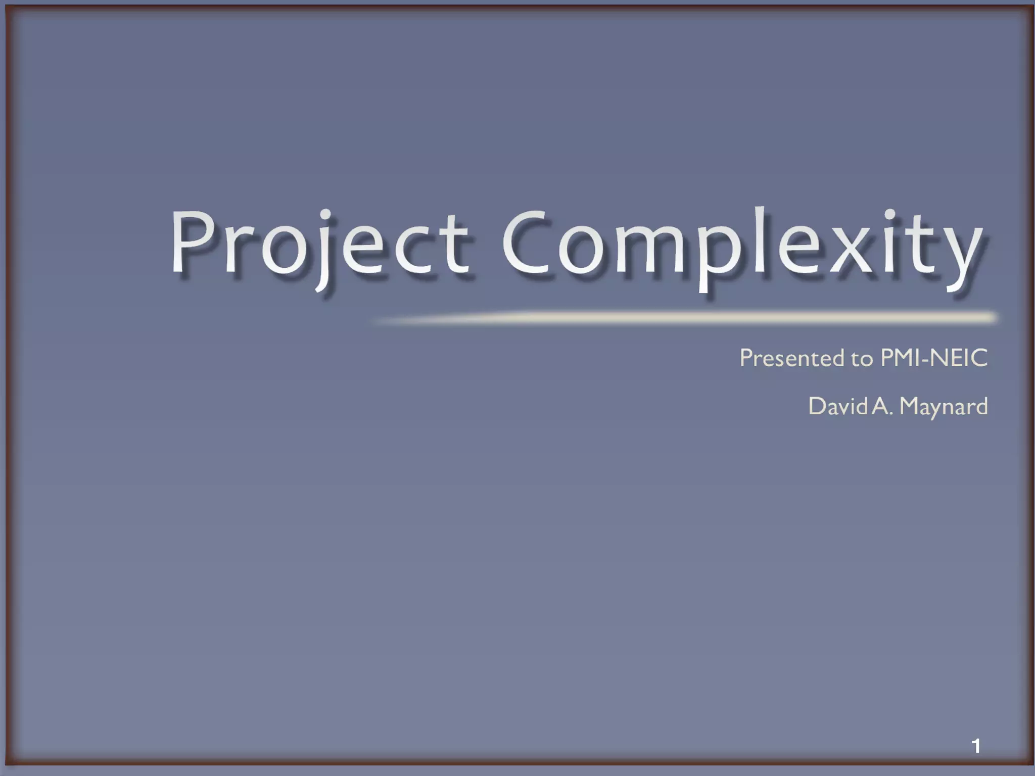 Complexity 1 | PPT | Programming Languages | Computing