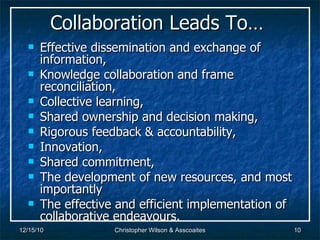 Complexity, risk and collaboration | PPT