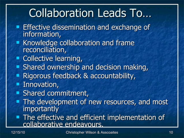 Complexity, risk and collaboration | PPT | Free Download