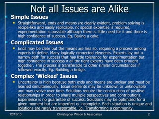 Complexity, risk and collaboration | PPT