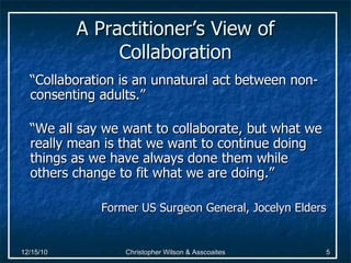 Complexity, risk and collaboration | PPT