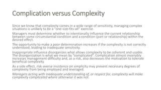 Complexity, Simplicity, and Management | PDF | Science