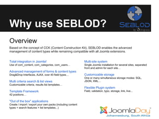 Complexity Simplified? (Seblod CCK walk through) | PPT