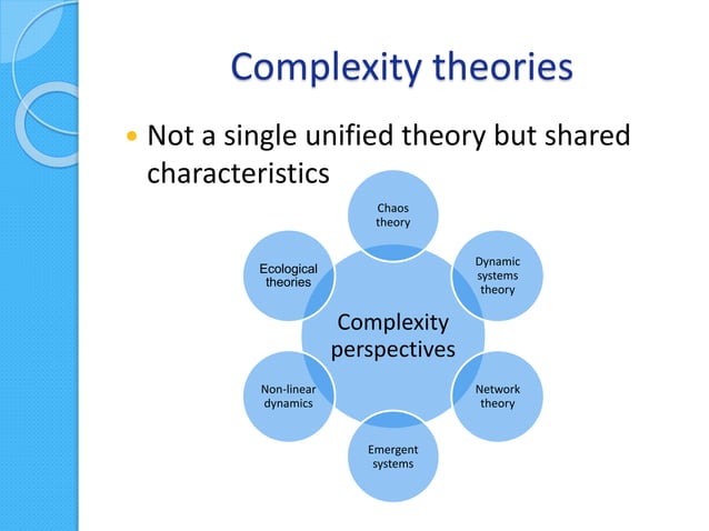 Complexity theories and language teaching practice | PPT