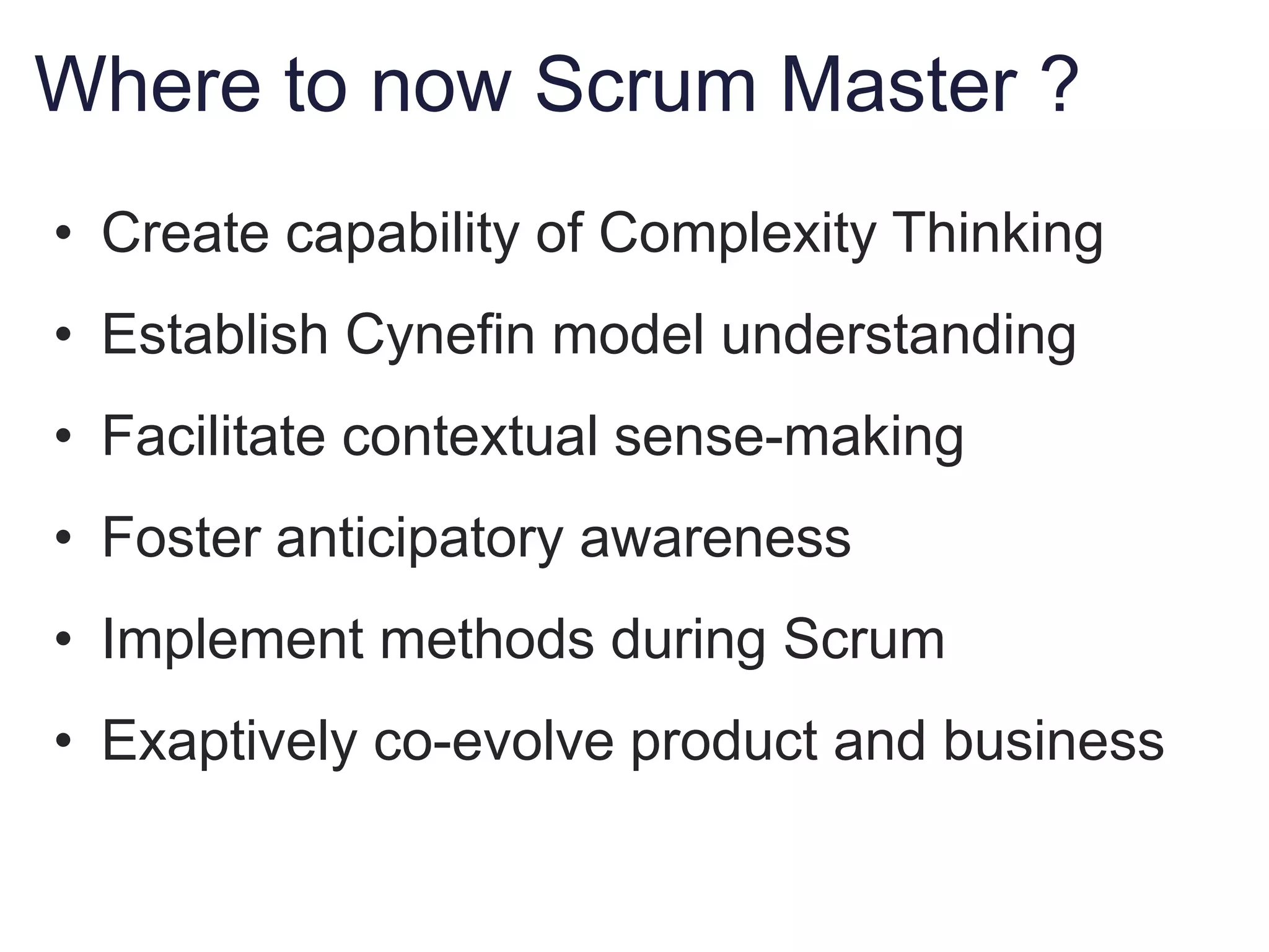 Complexity Thinking for Scrum Teams | PPT