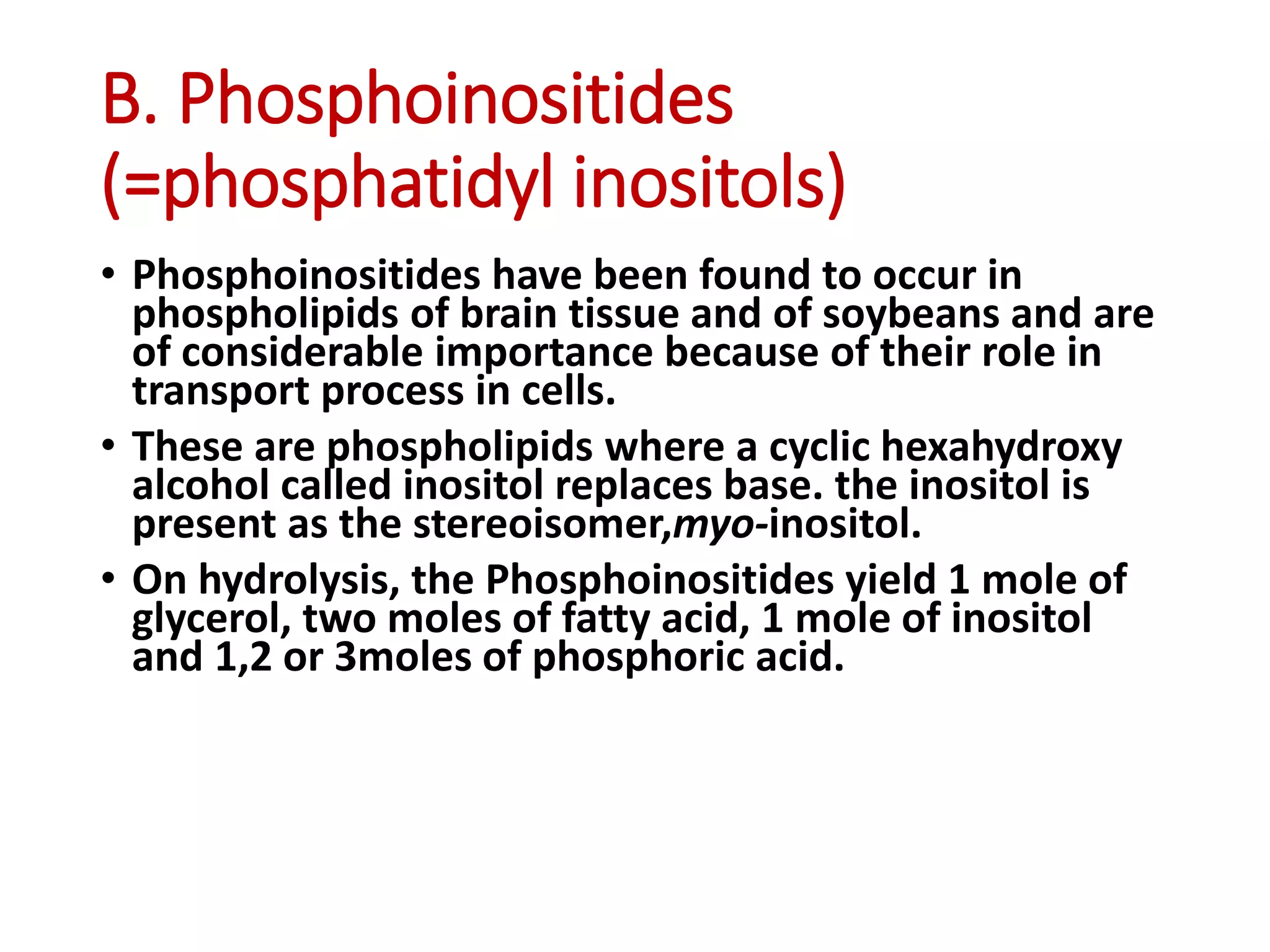 Complex lipids (phosholipid) structure & function | PPTX
