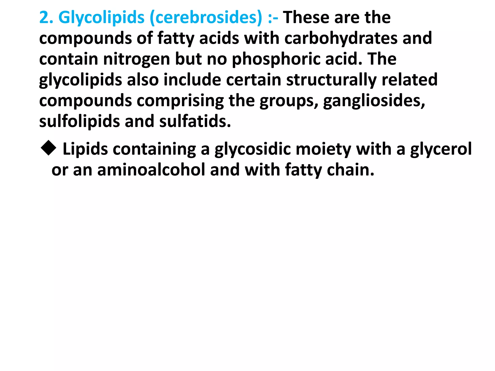 Complex lipids (phosholipid) structure & function | PPTX