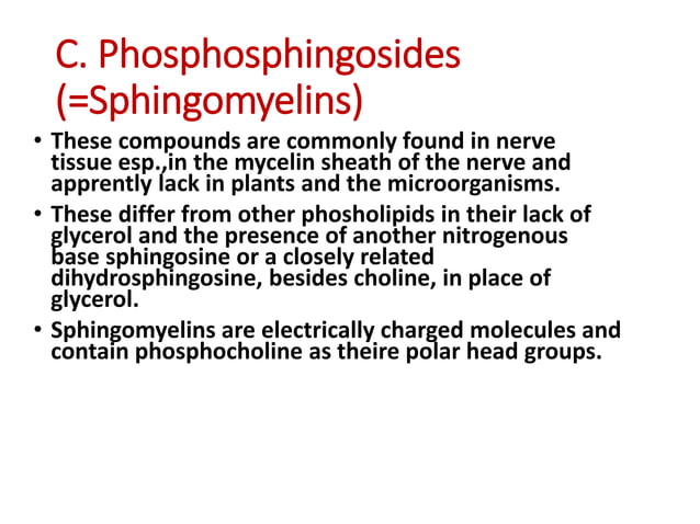 Complex lipids (phosholipid) structure & function | PPTX | Chemistry | Science