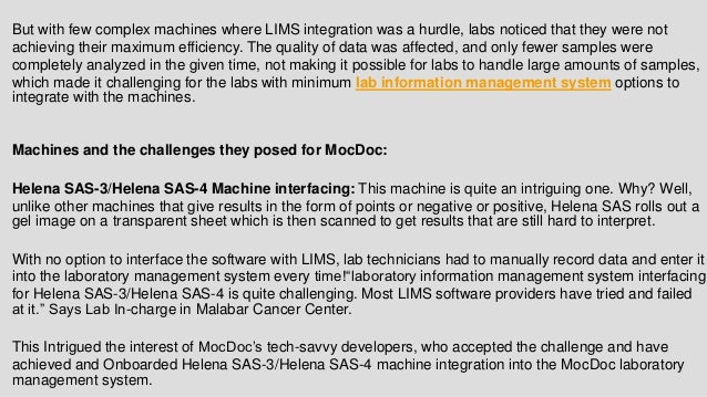 Complex machine integration with MocDoc’s laboratory management system.pptx