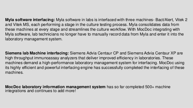 Complex machine integration with MocDoc’s laboratory management system.pptx