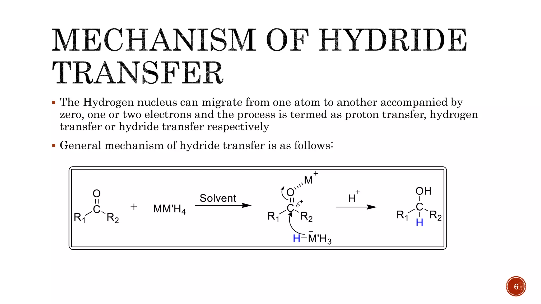 Complex metal hydrides and selectrides | PPTX