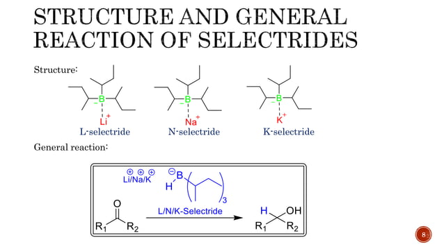 Complex metal hydrides and selectrides | PPTX | Chemistry | Science