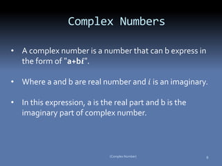 Complex number | PPTX
