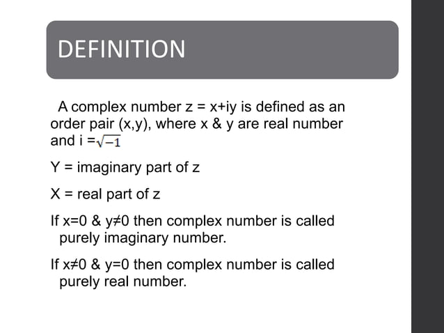 Complex number | PPT