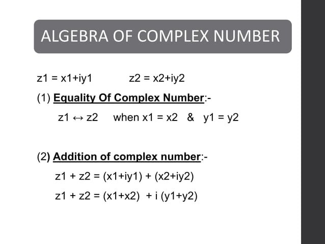 Complex number | PPT