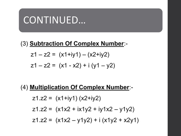 Complex number | PPT
