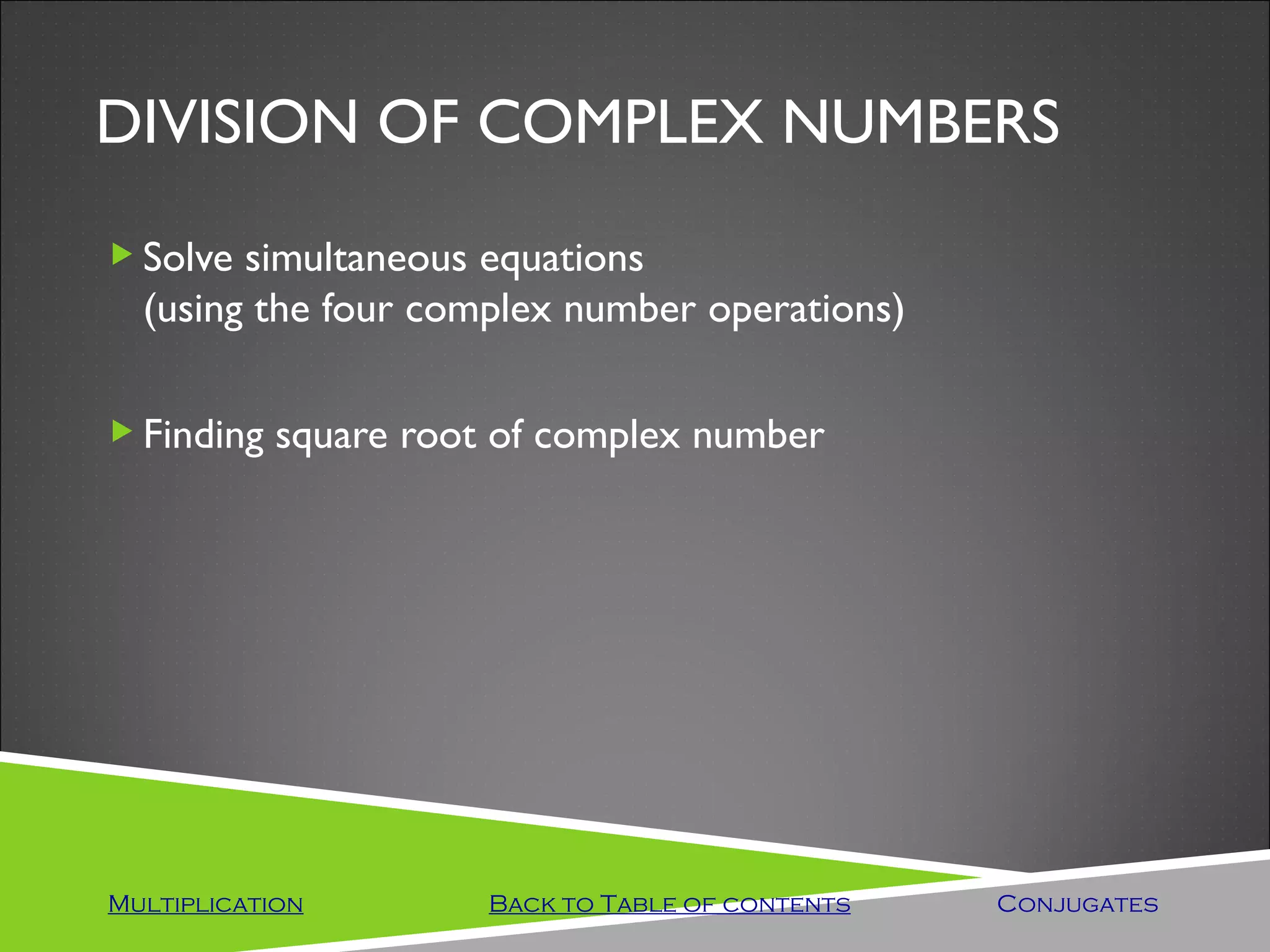 Complex Number I - Presentation | PPT