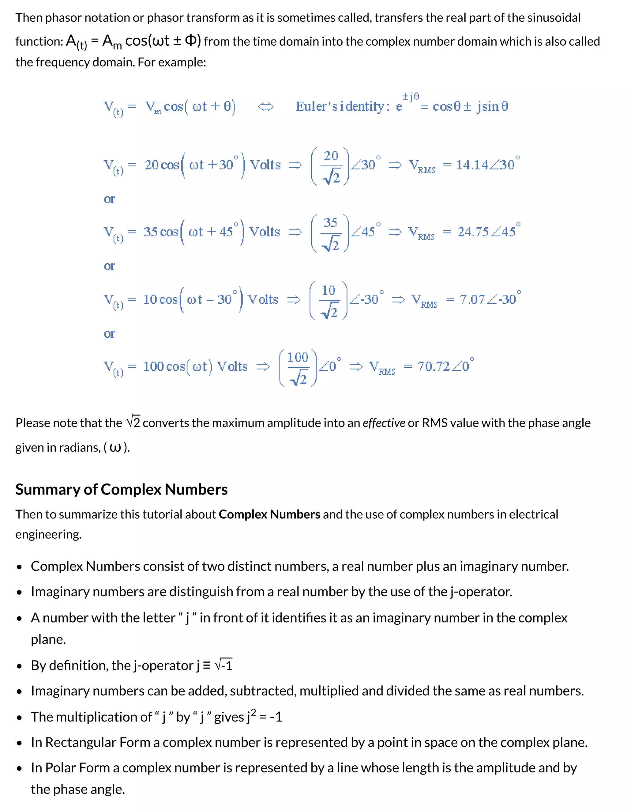 Complex number, polar form , rectangular form | PDF | Chemistry | Science