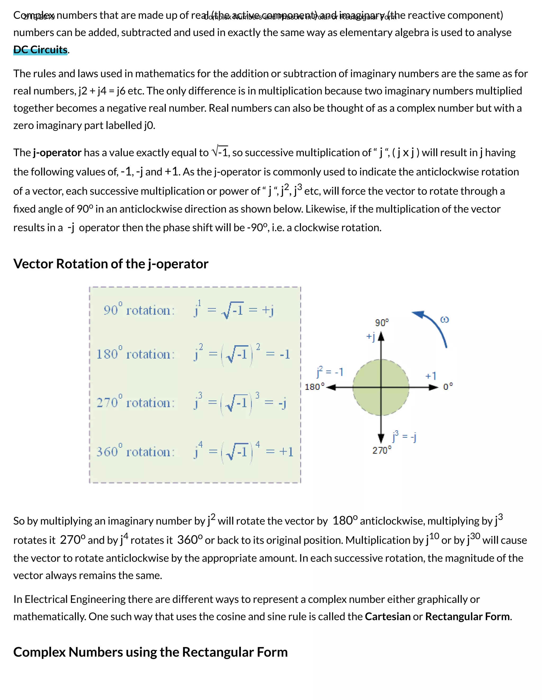 Complex Number Polar Form Rectangular Form Pdf Chemistry Science