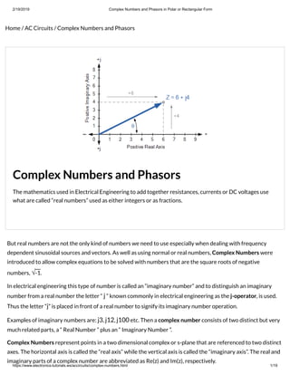 Complex number, polar form , rectangular form | PDF