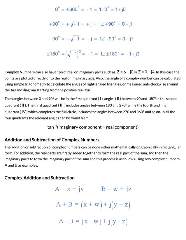 Complex number, polar form , rectangular form | PDF | Chemistry | Science