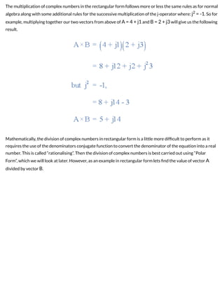 Complex number, polar form , rectangular form | PDF