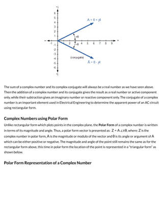 Complex number, polar form , rectangular form | PDF