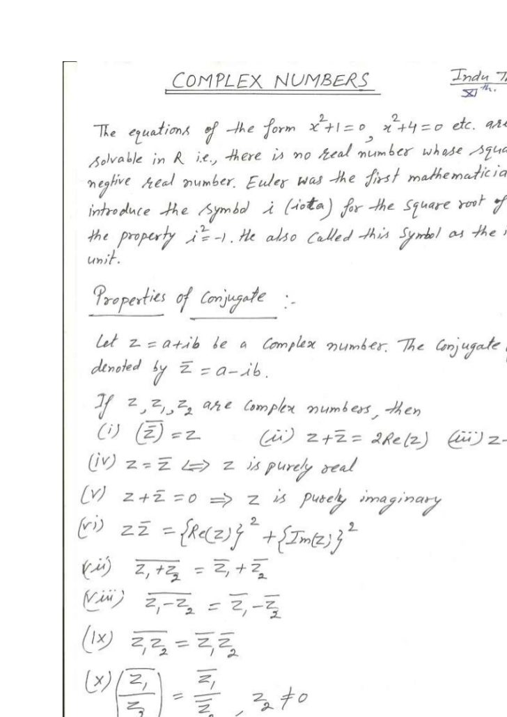 Introduction To Complex Numbers Examples Solutions