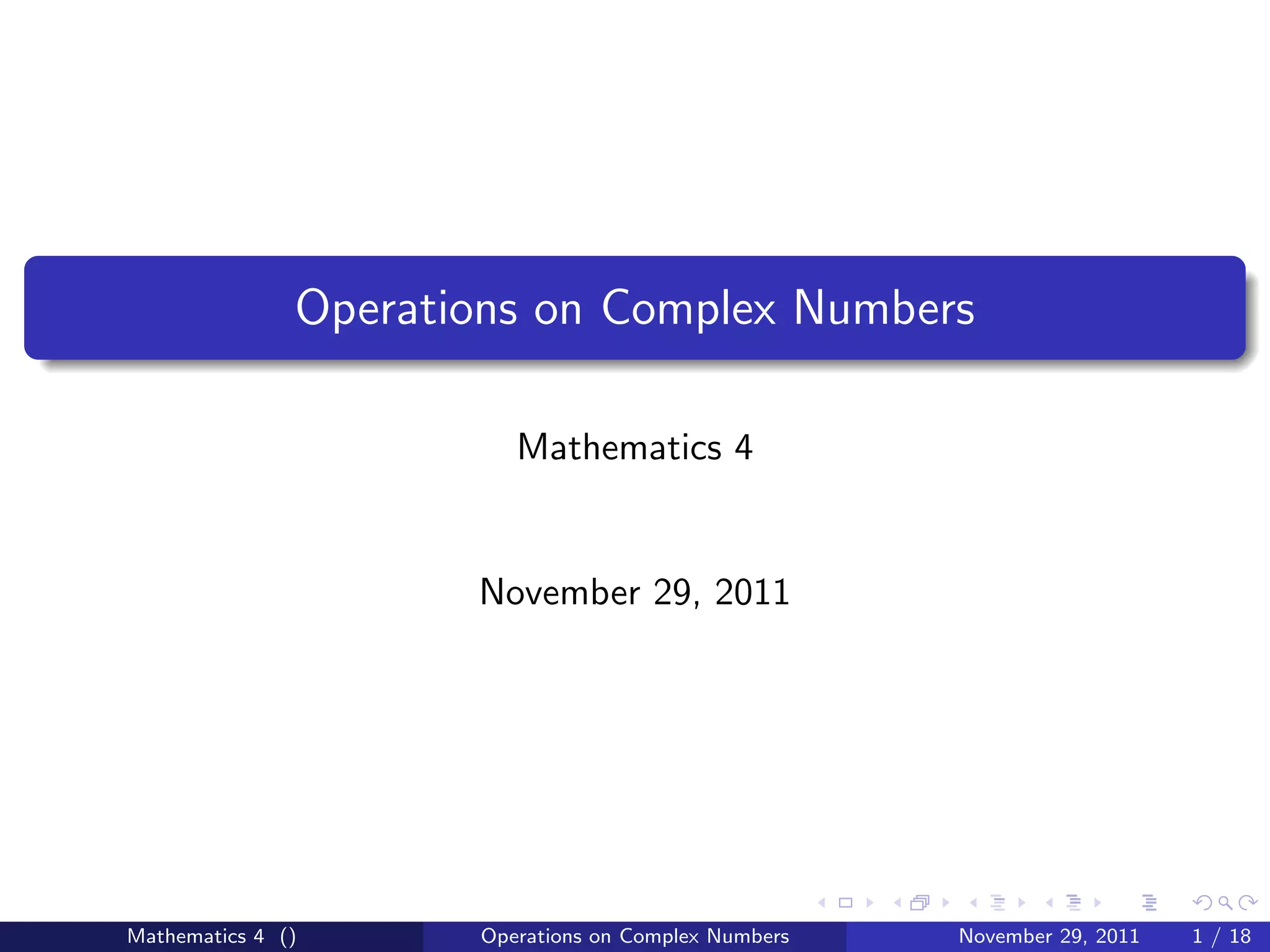 Powers and Roots of Complex numbers | PDF