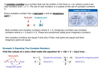 Complex numbers | PPTX