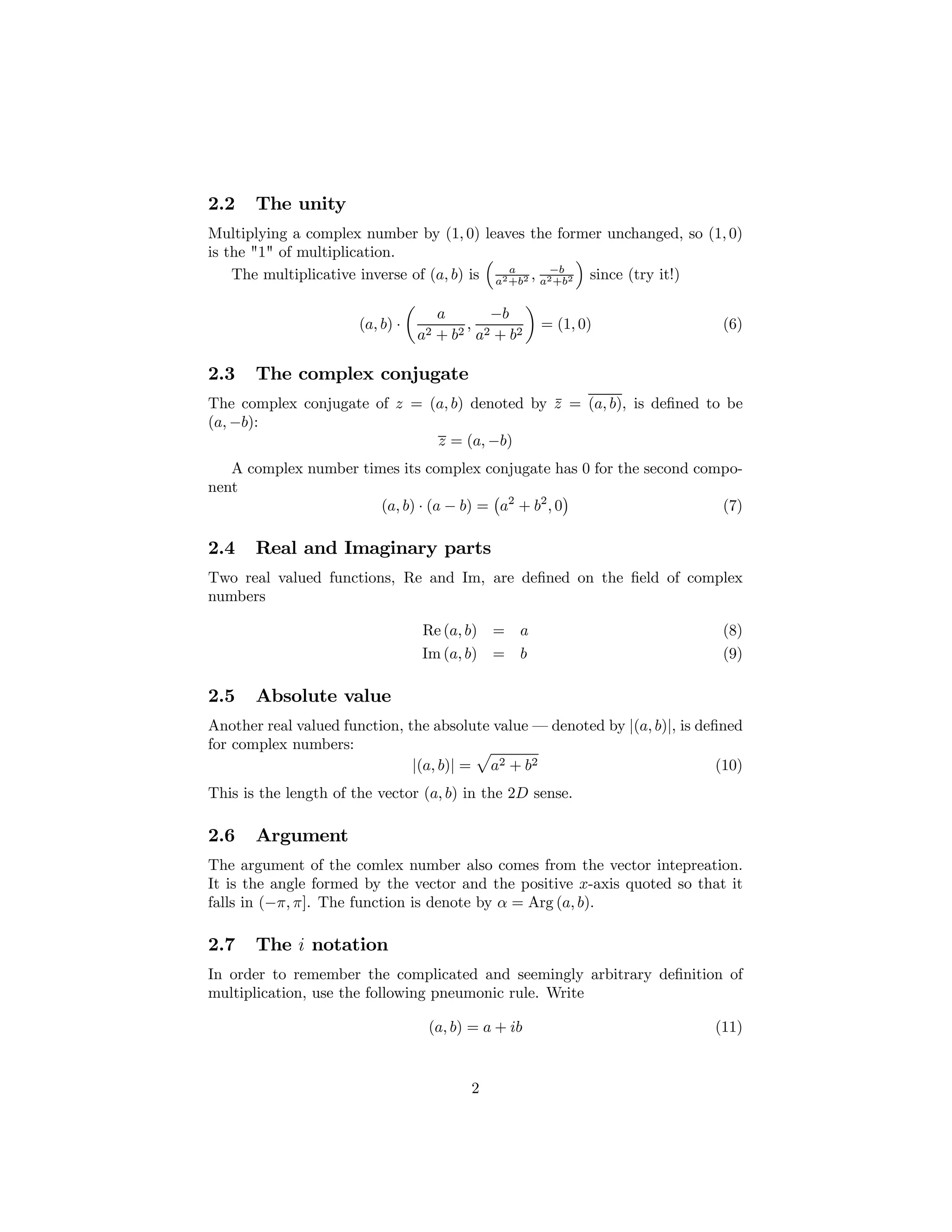Complex Numbers Pdf