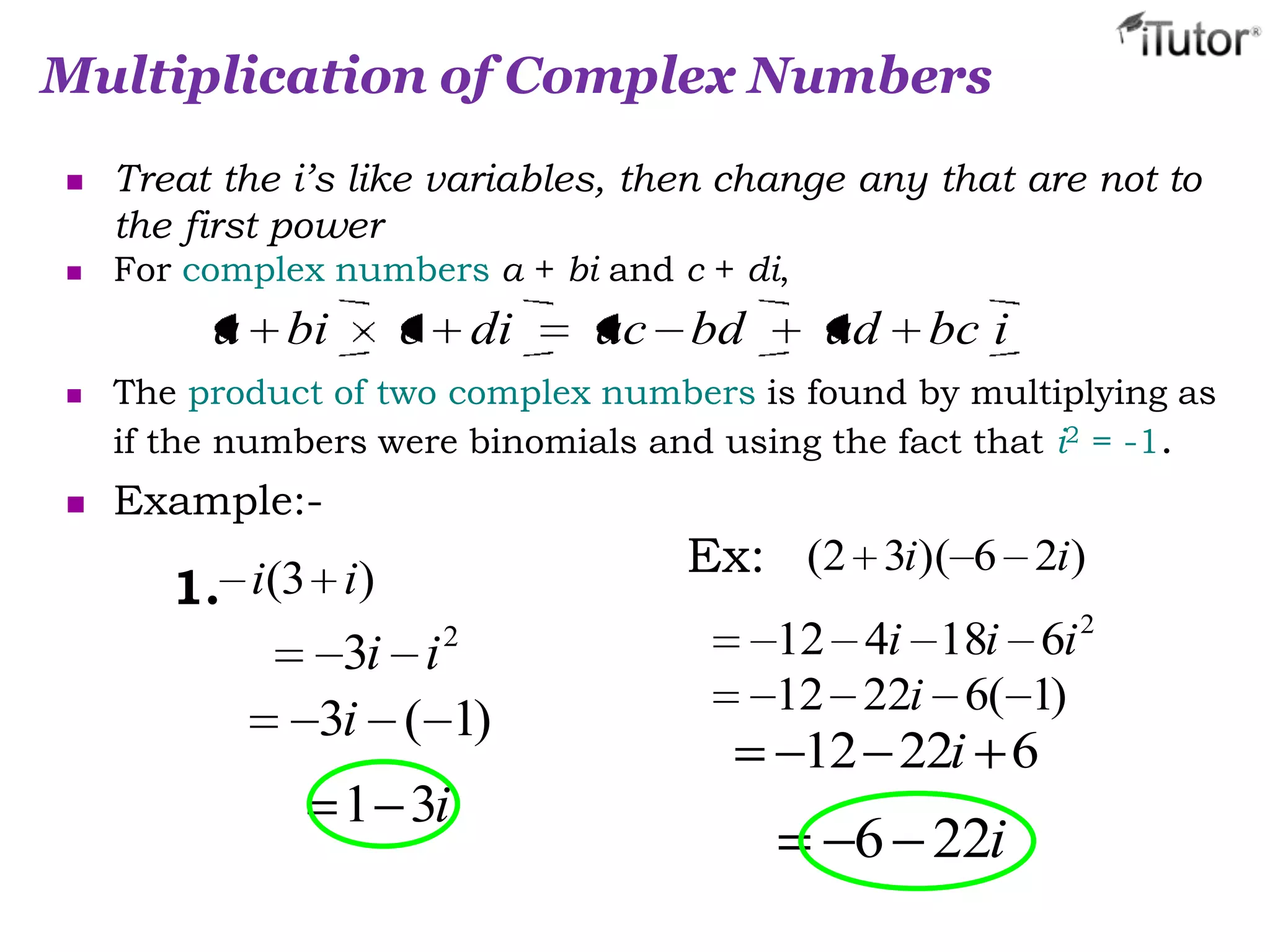 Complex Numbers | PPTX