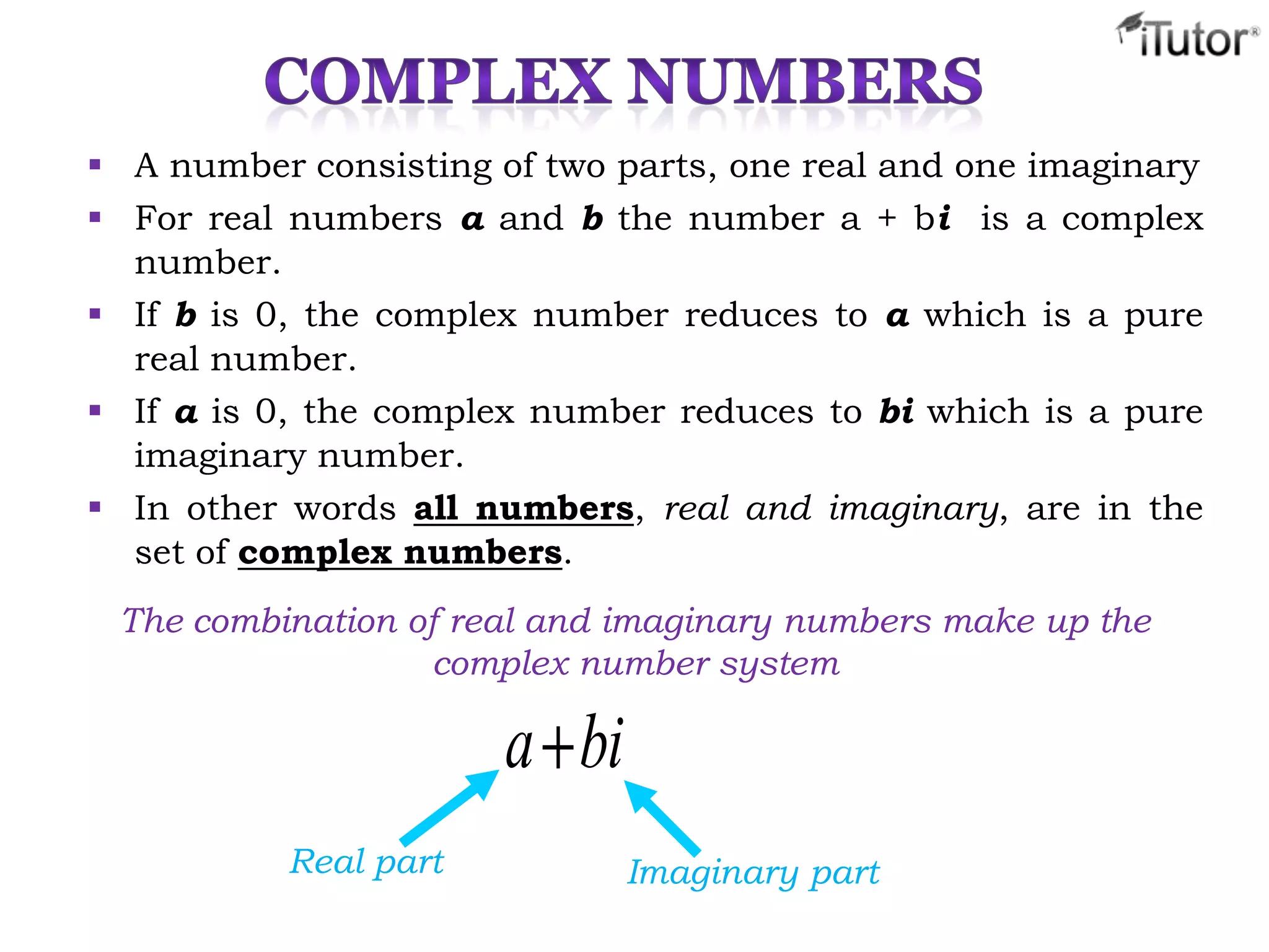 Complex Numbers | PPTX