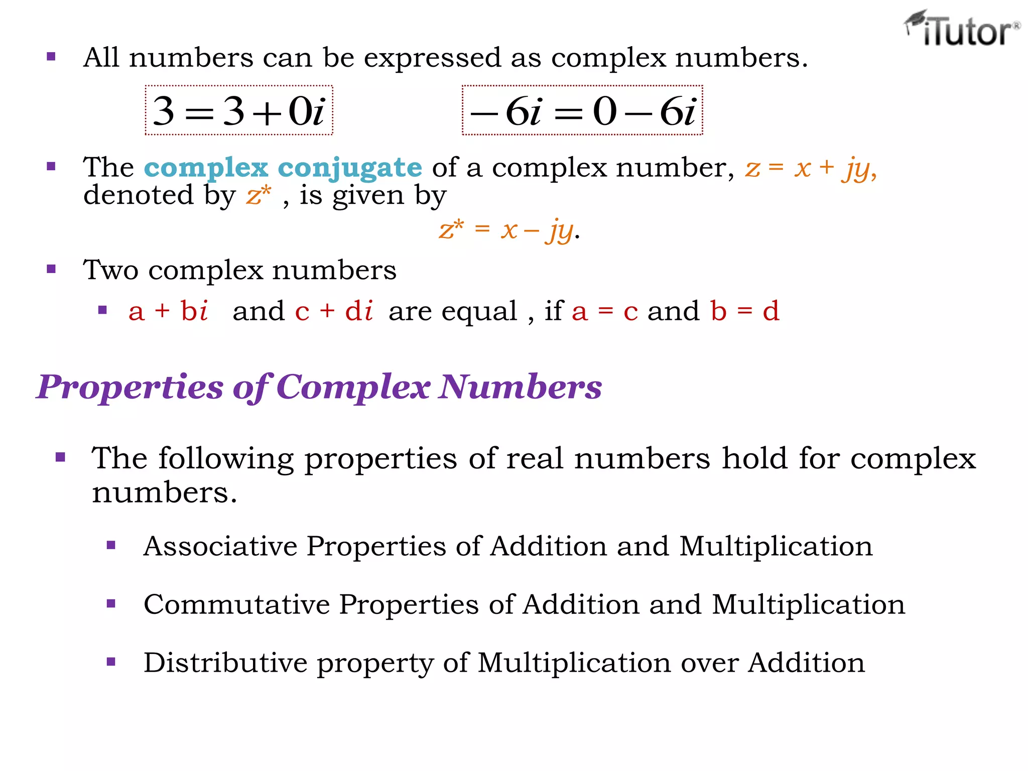 Complex Numbers | PPTX
