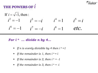 Complex Numbers | PPTX