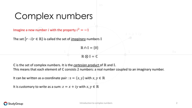 Complex numbers | PPT