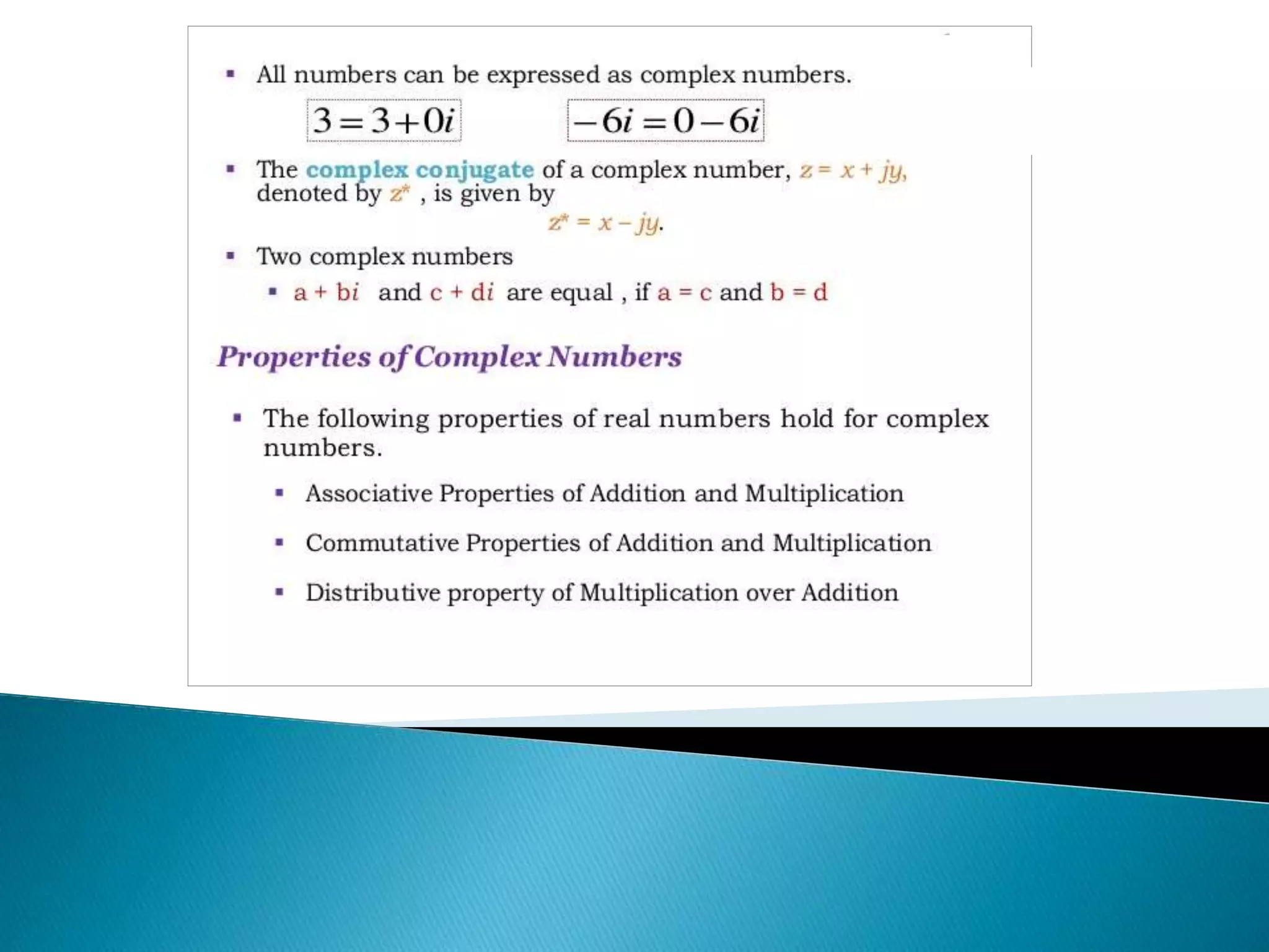 Complex numbers | PPT