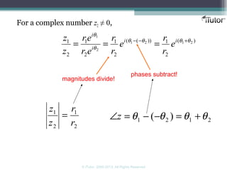 Complex Numbers (advance) | PPT