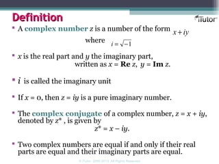 Complex Numbers (advance) | PPT