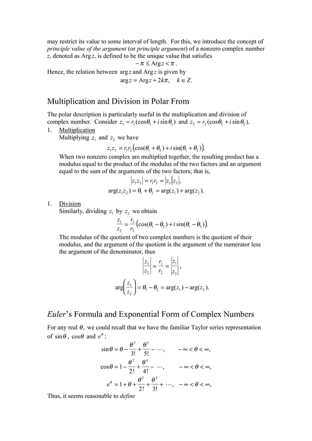 complex numbers and functions.PDF