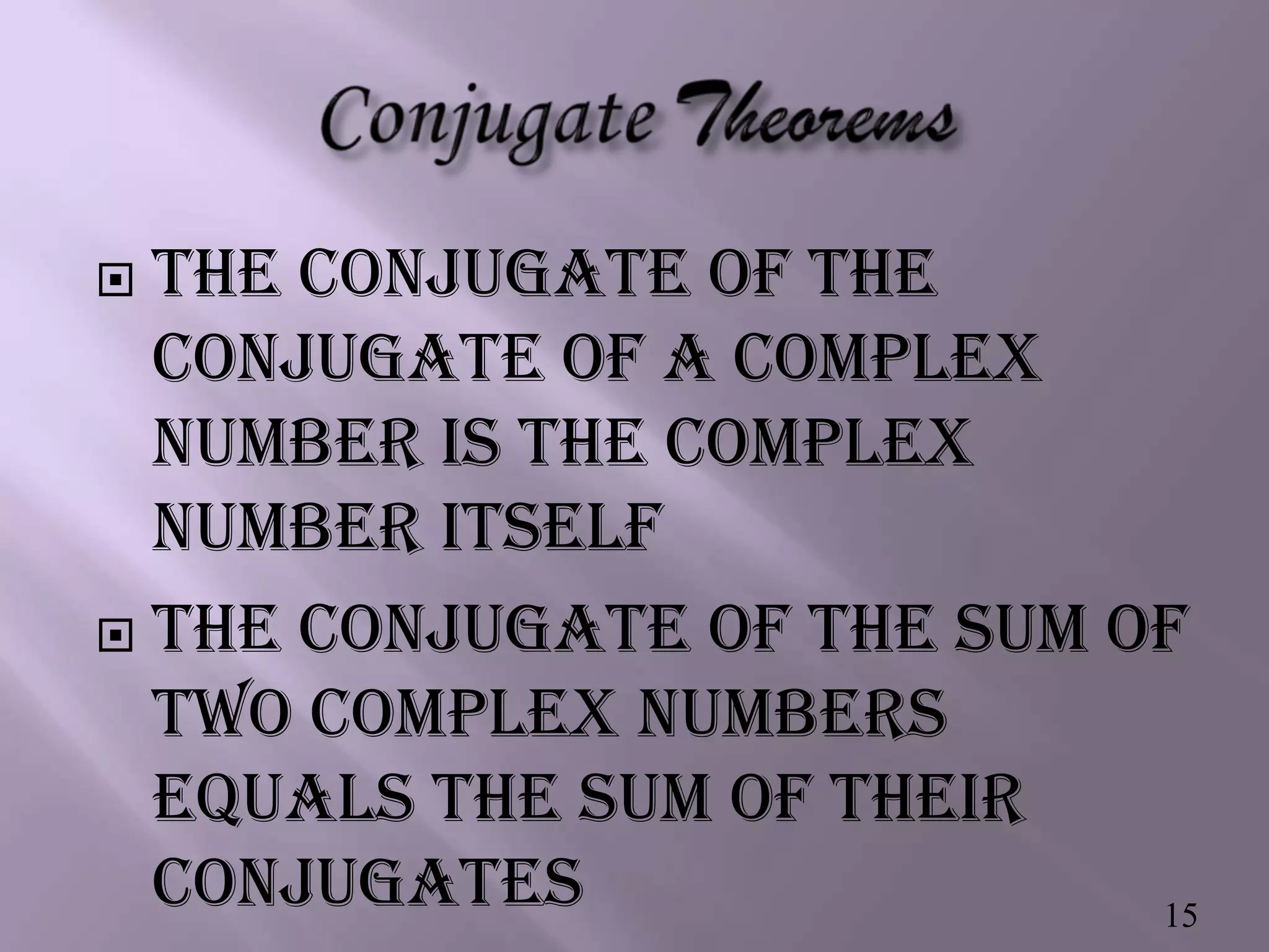 Complex numbers and quadratic equations | PPTX